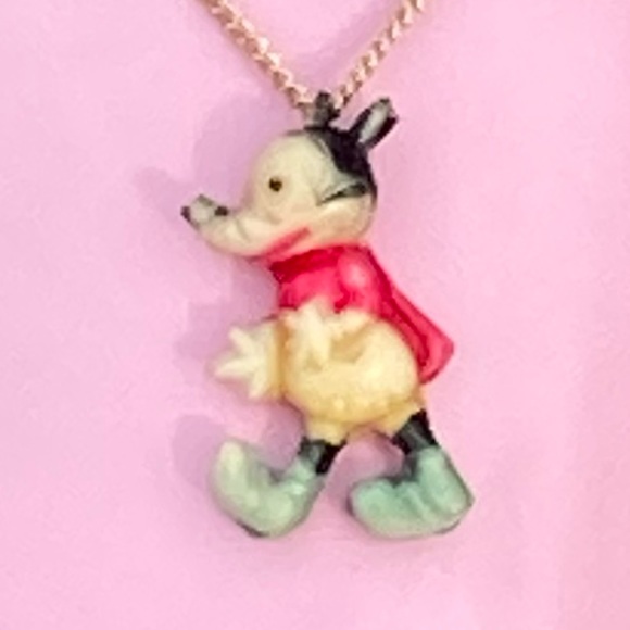Disney | Jewelry | Vintage Celluloid Mickey Mouse Necklace | Poshmark